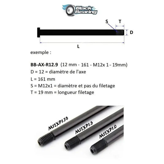 Blackbearing R12.4 12mm Thru Axle - MADOVERBIKING